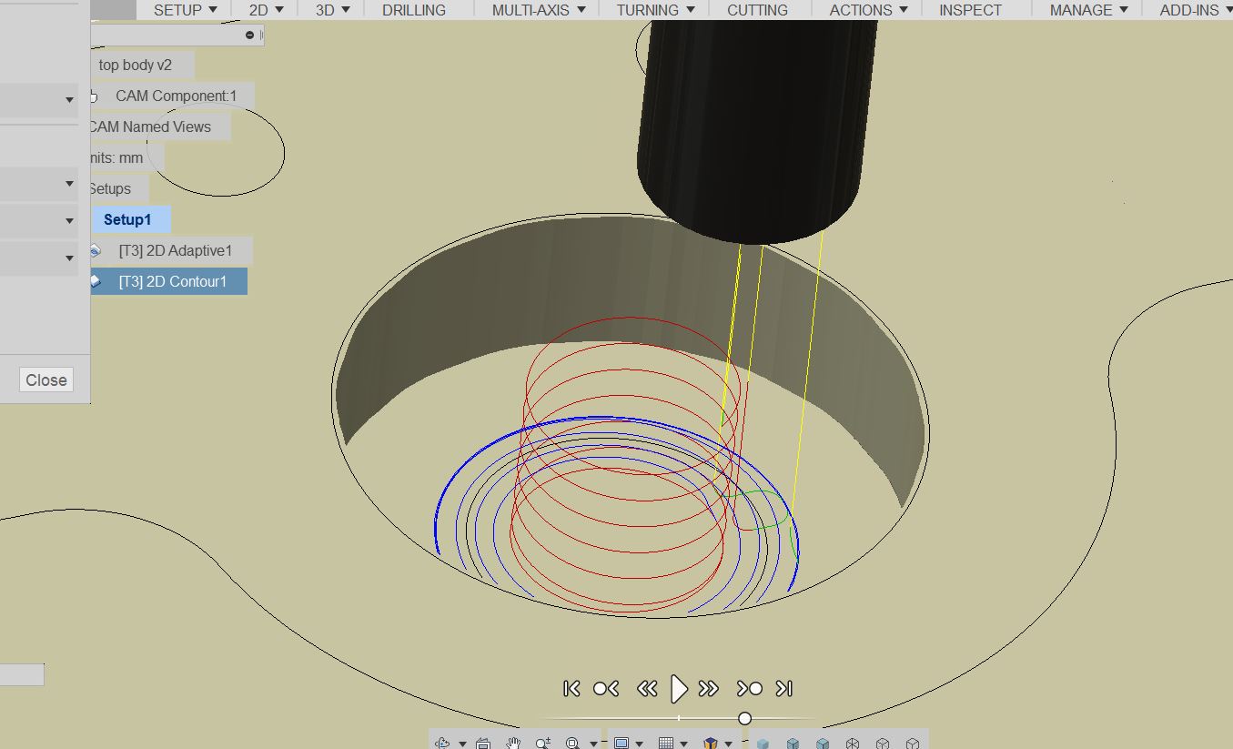 Solved: 2D contour not cutting to selected edge. - Autodesk Community