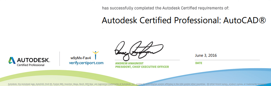 about autodeksk certification - Autodesk Community