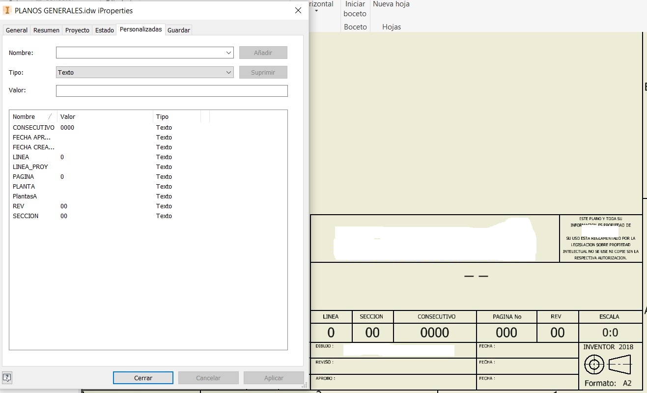 Problemas iproperties personalizadas e ilogic. - Autodesk Community