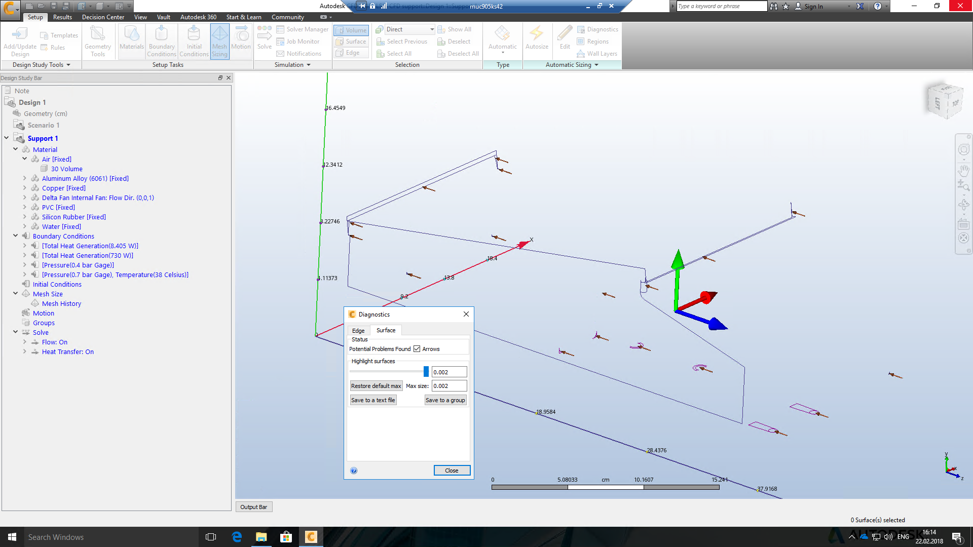 Solved Meshing And Simulation Issues Forced Convection Autodesk