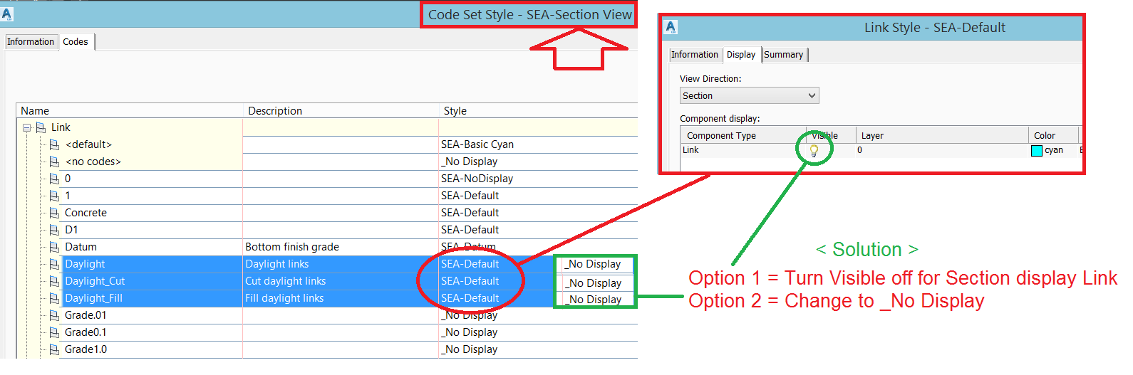 Solved: Daylight Link Codes in Section View - Autodesk Community