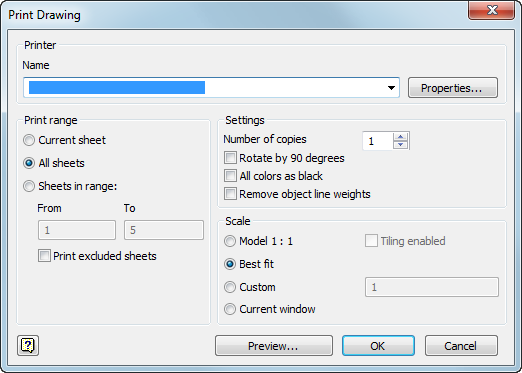Inventor Printing - PDF Export - ALL PAGES - Autodesk Community