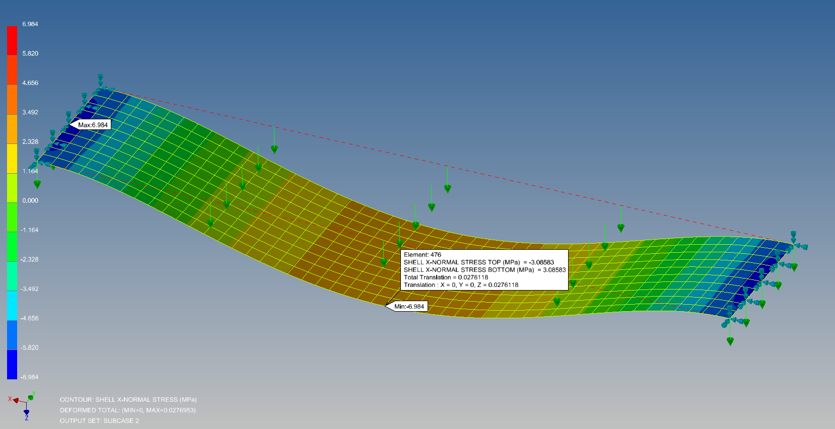 Shell results having top and bottom will display the contour only one ...