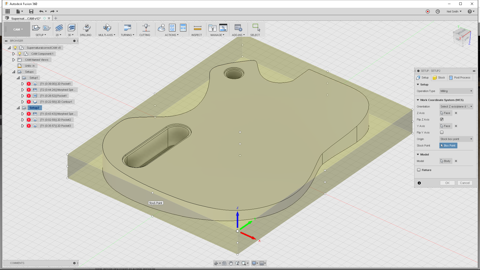 Solved How To Flip Your Work Over For Milling Other Side Autodesk Community