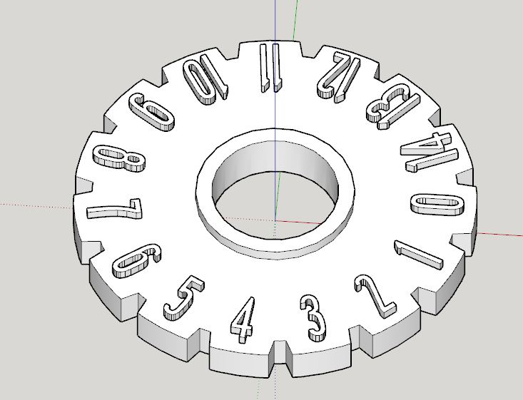 Solved: 3d numbers on circular path; each number rotated and centered ...