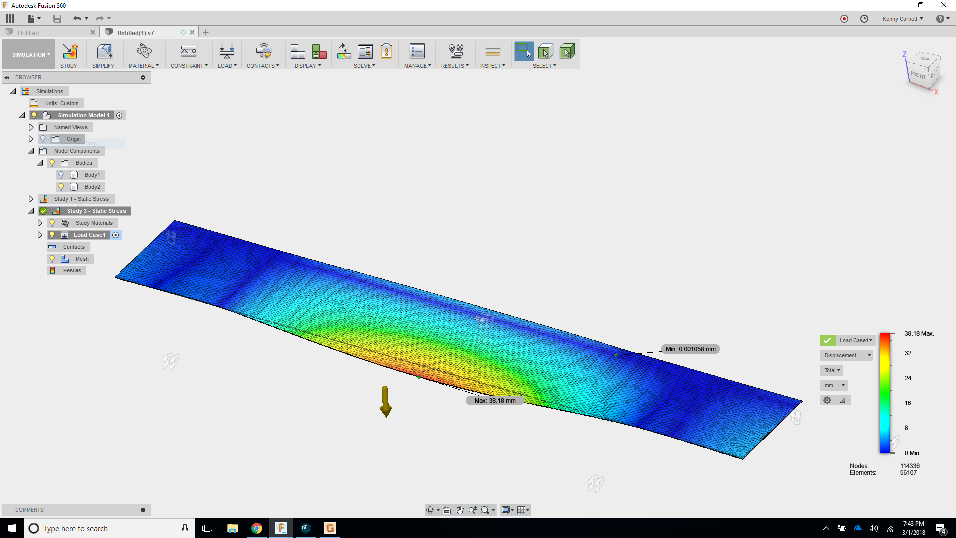 Fusion Simulation result not mirroring real world results - Autodesk ...