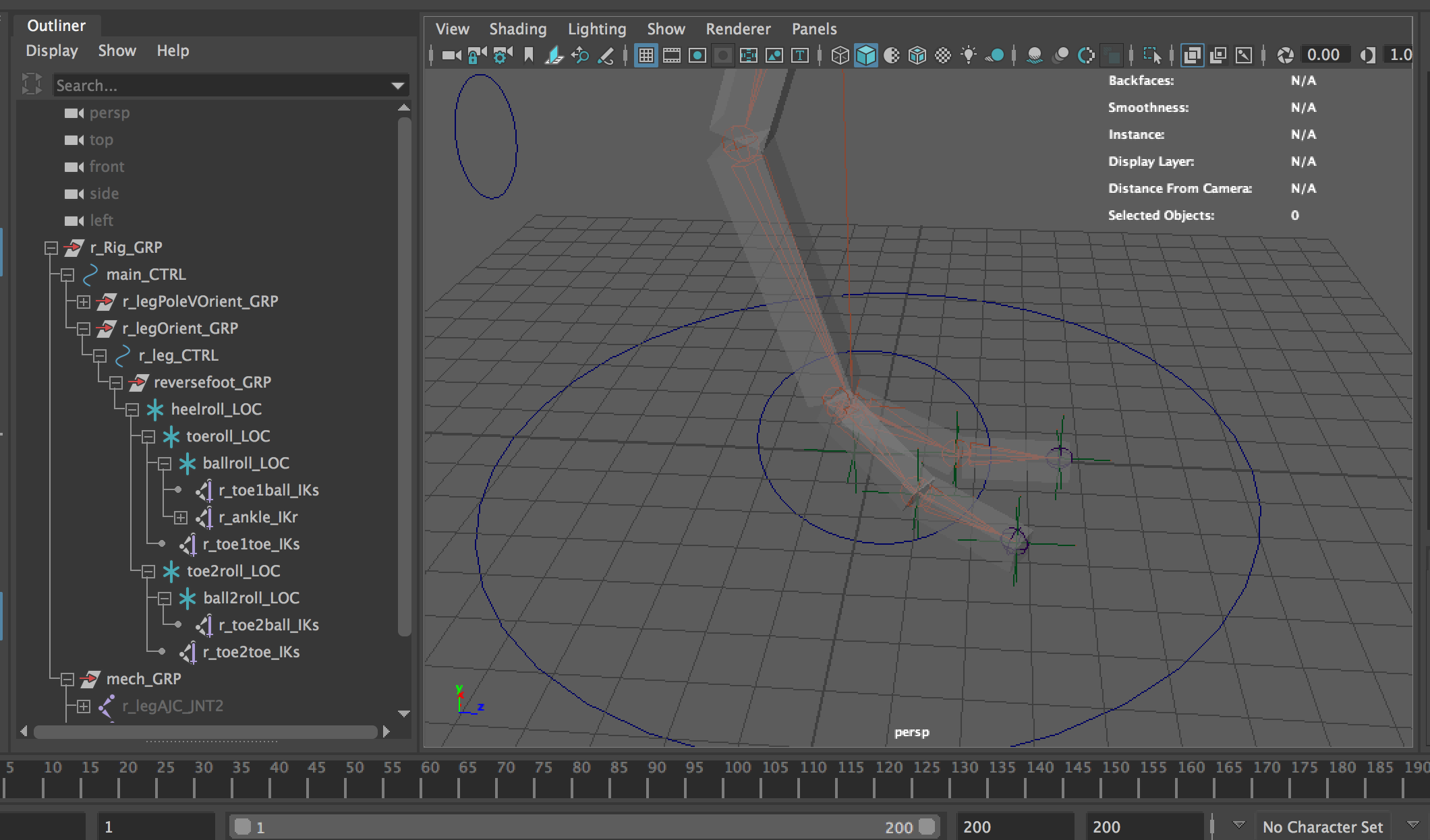 Rigging - Setting up foot roll across different toes - Bird foot ...