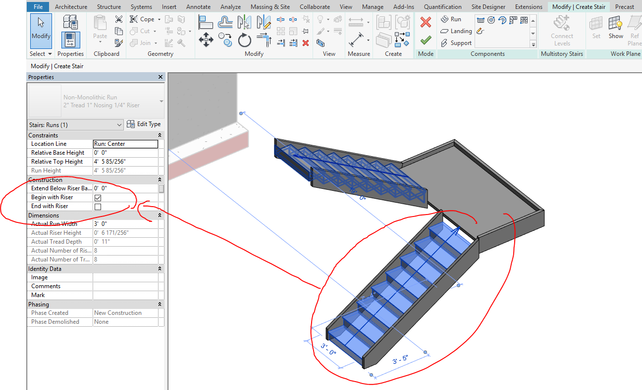 Solved: Is there a way I can just remove this very last stair riser ...
