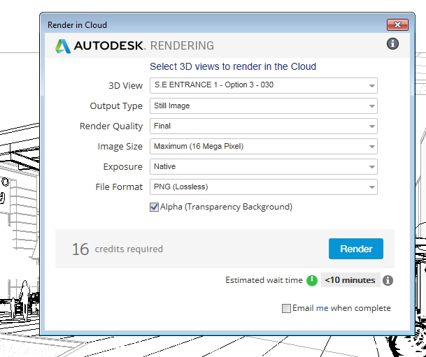 Solved: Rendering on cloud at 16mp results only in a 8mp render - Revit 2017 - Autodesk Community