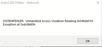Solved: AutoCAD Mechanical 2013 crashes under Win 10 Access violation - code c0000005 - Autodesk ...