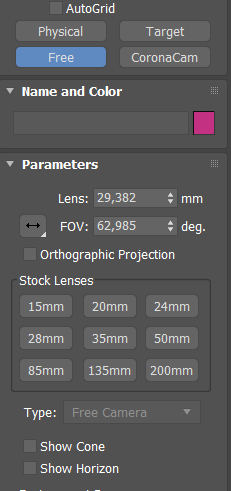 How to properly set FOV to simulate a real camera, like the Kinect v2 ...