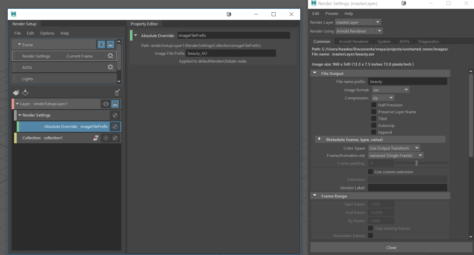 Solved: Linking two Render Layer Overrides to ALWAYS toggle together ...
