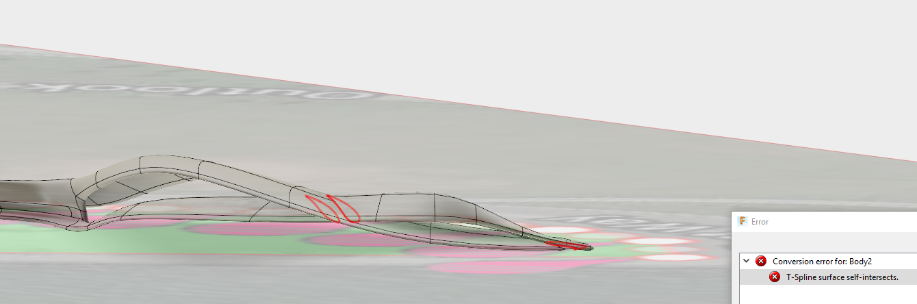 Solved: T-Spline surface self-intersects. - Autodesk Community