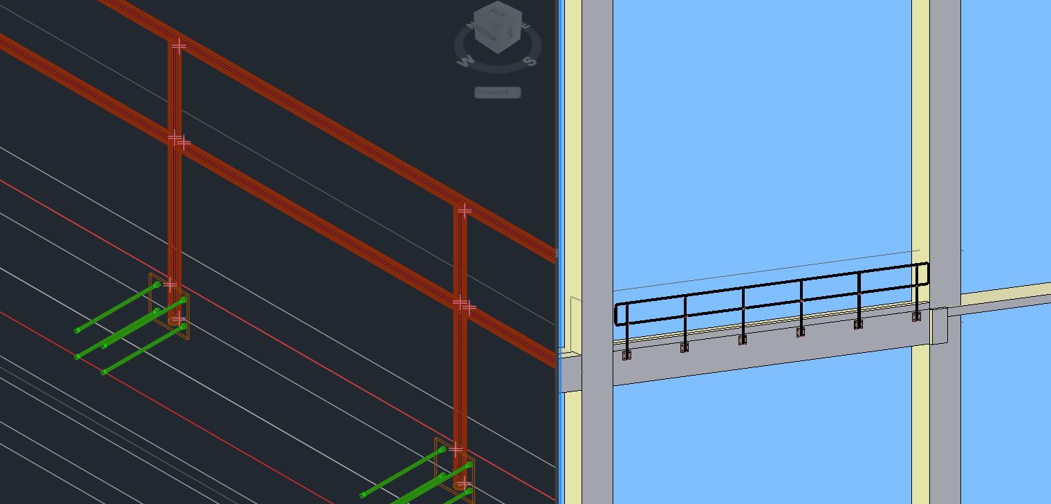 Solved: handrail post to rc connection - anchor bolt - Autodesk Community