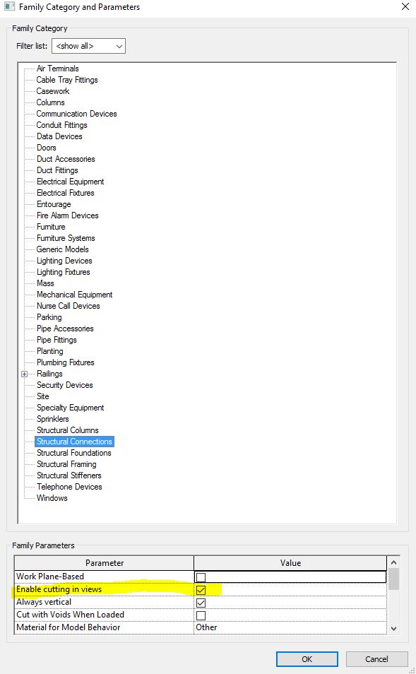 Make all Family Categories Cuttable - Autodesk Community