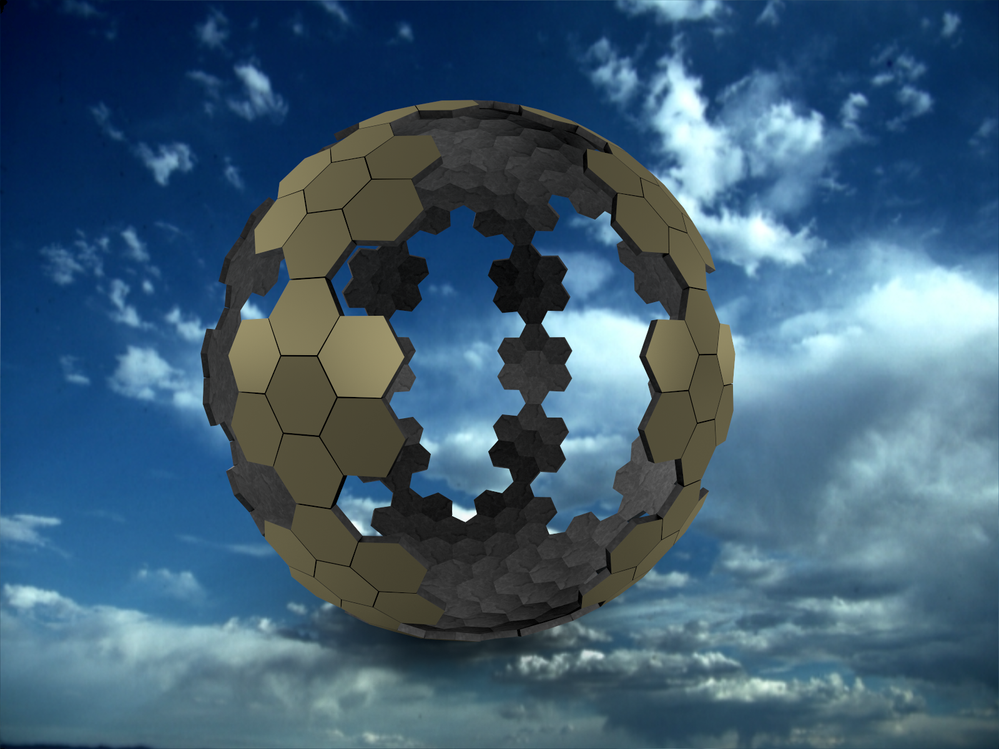 Inventor Best Methods For Modeling Hex Pattern Along Sphere Surface ...