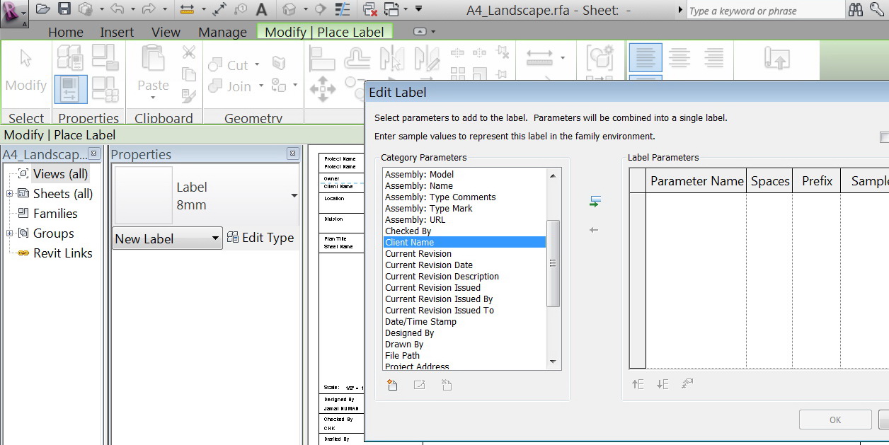 Solved: Filling out parameters of title block of sheets ALL at a time, - Autodesk Community