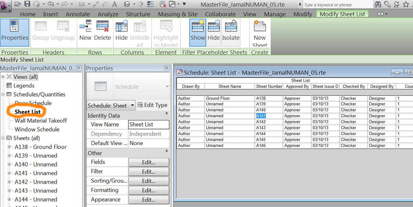 Solved: Filling out parameters of title block of sheets ALL at a time, - Autodesk Community