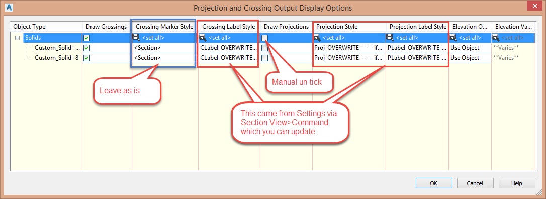 Solved: AutoCAD solids to multiple section views - Settings to show only Crossings - Autodesk ...