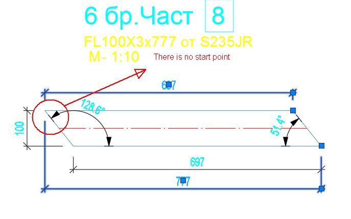 Solved: Missing start dimension point on single parts drawing AS2018 ...