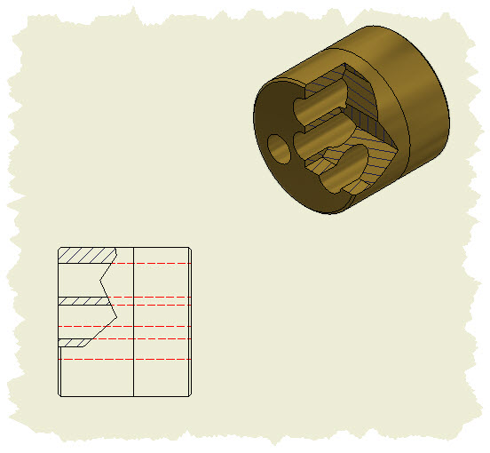 How can I create this broken out section view? - Autodesk Community
