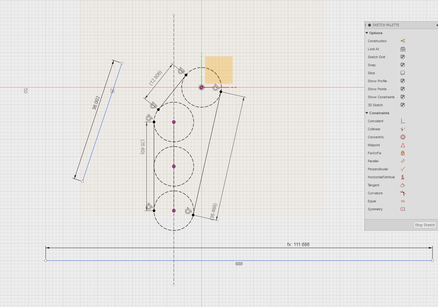 Solved: How to user over constraint dimension as parameter in sketch mode - Autodesk Community