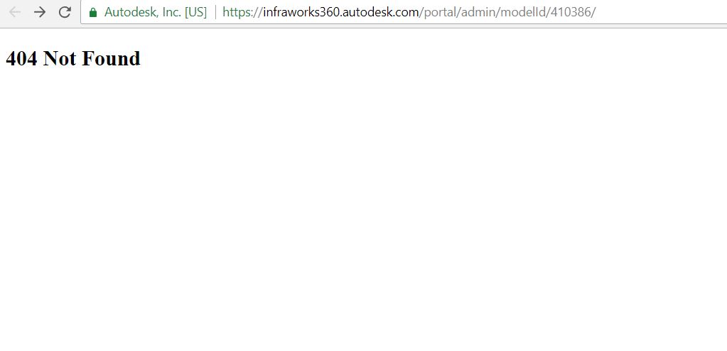 Solved Cant Open Infraworks Model In Browser Autodesk Community