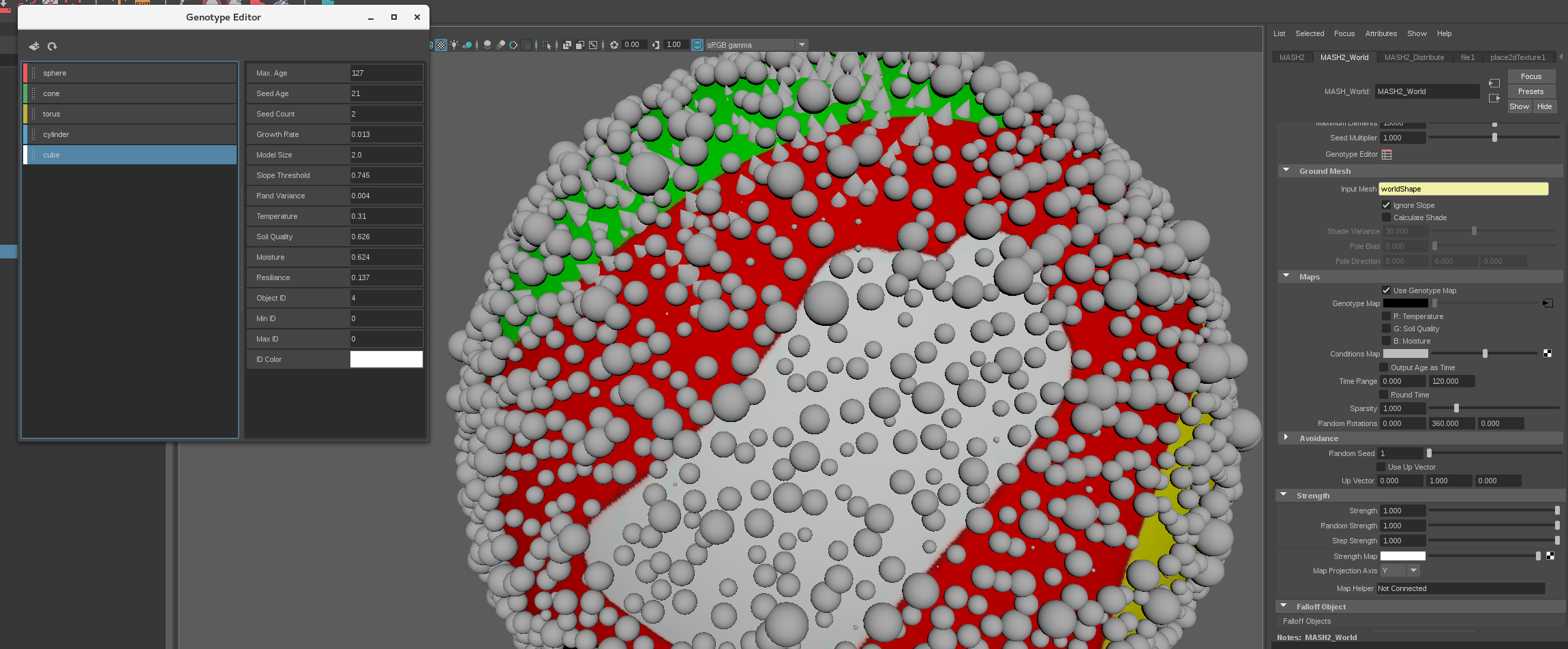 Solved: Mash World ID color - Autodesk Community