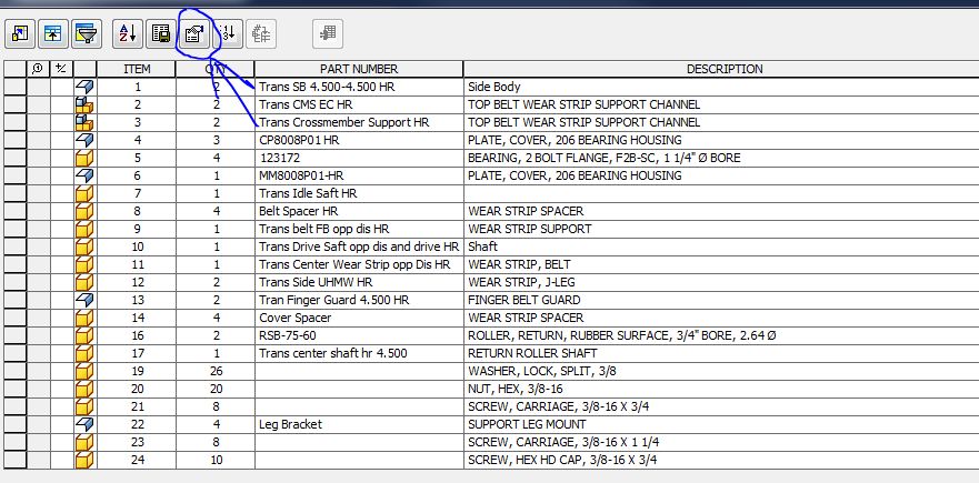 Parts List - Autodesk Community