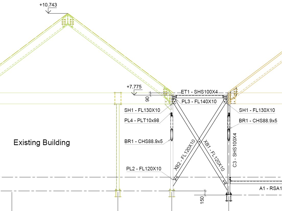 Solved: Existing steel in plan view - Autodesk Community