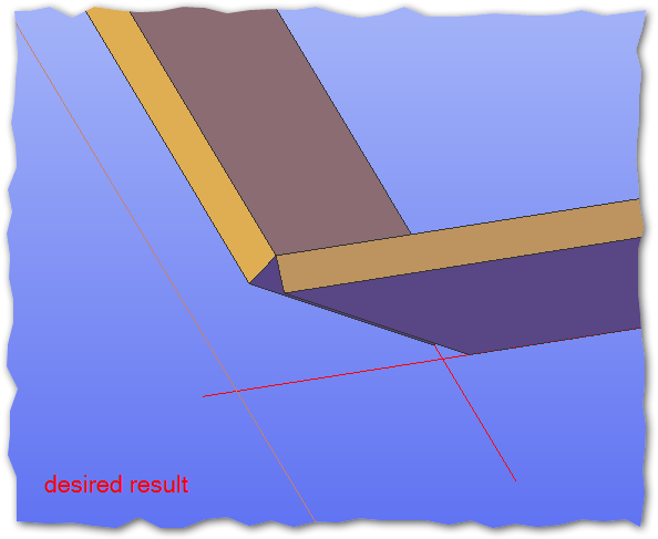 Mitre cut plates with square edges - Autodesk Community