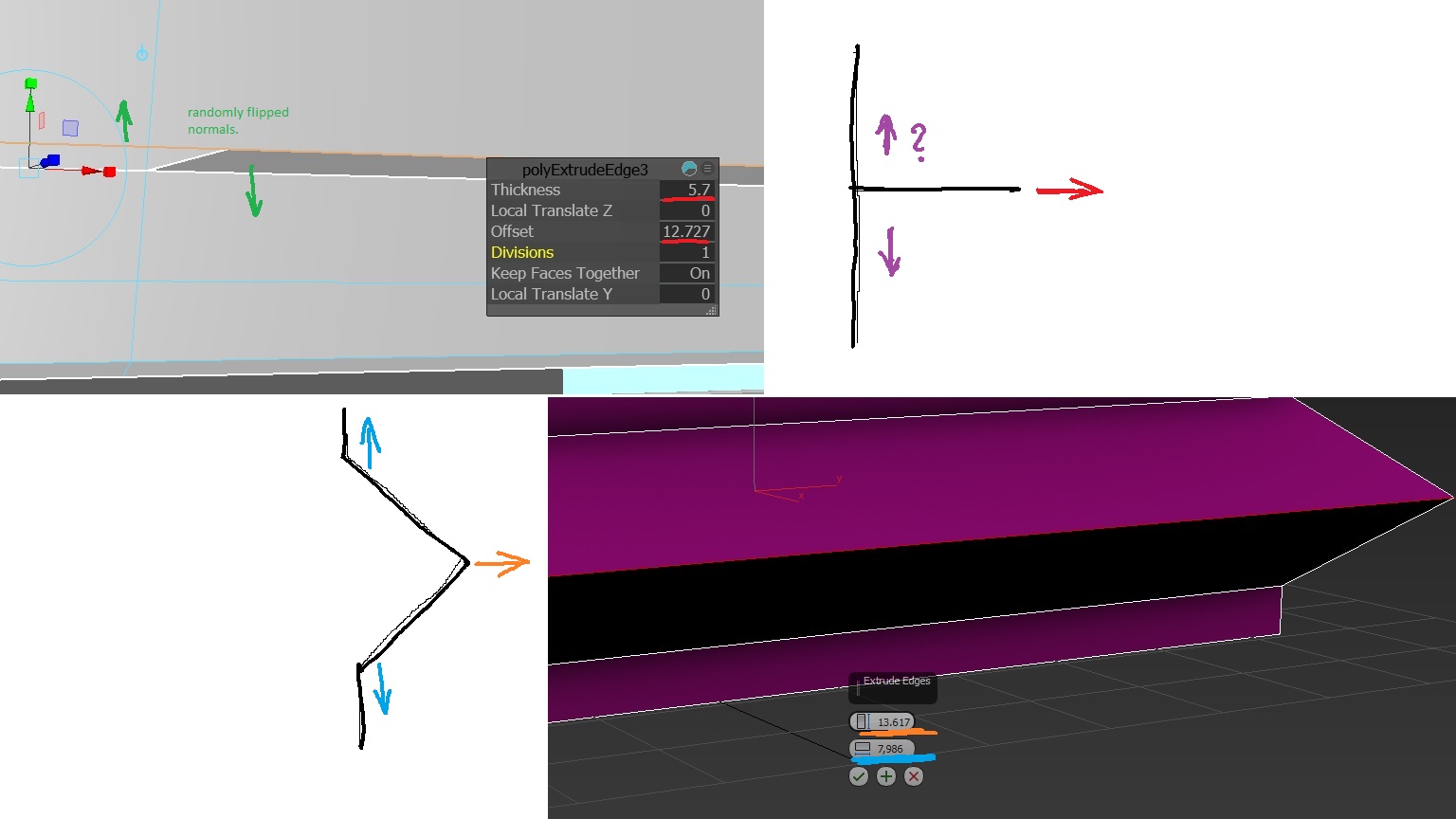 Solved: extrude edge"width" - Autodesk Community