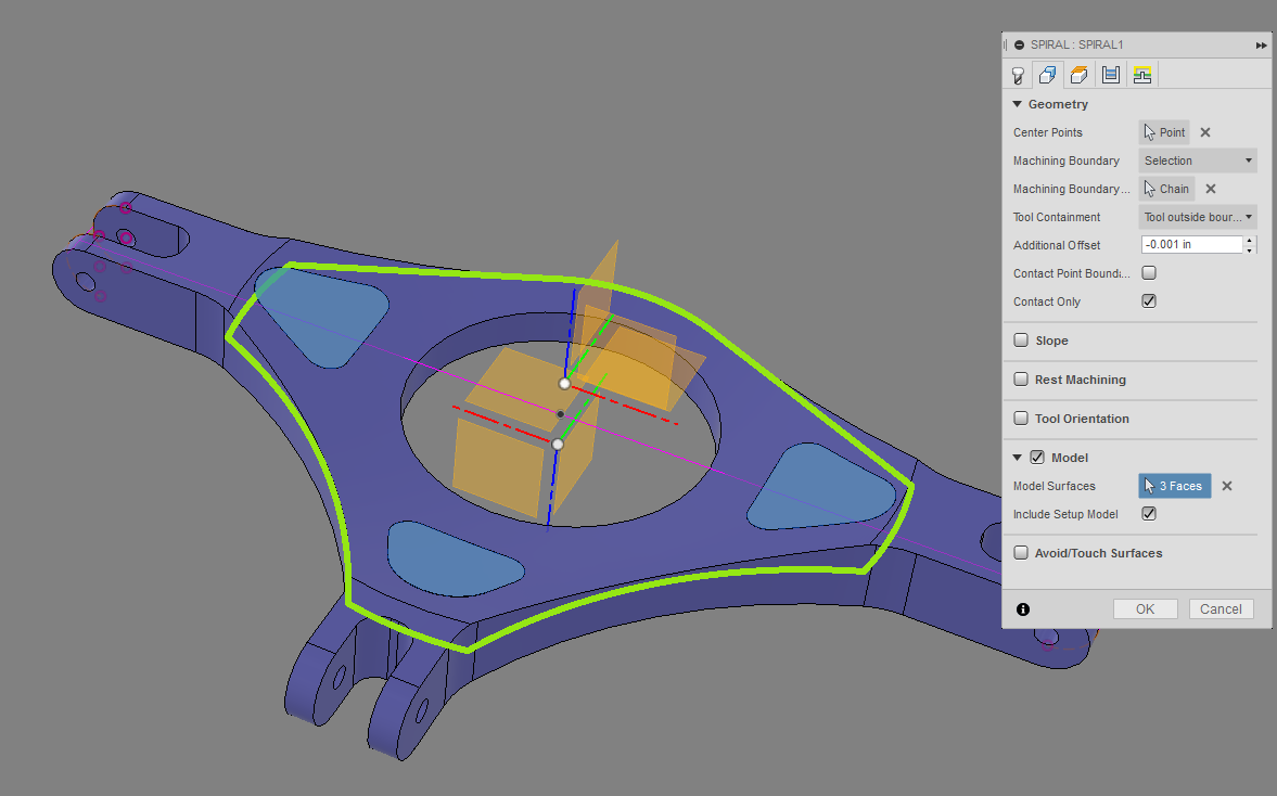 Solved: Containing toolpath to not go beyond an edge. - Autodesk Community