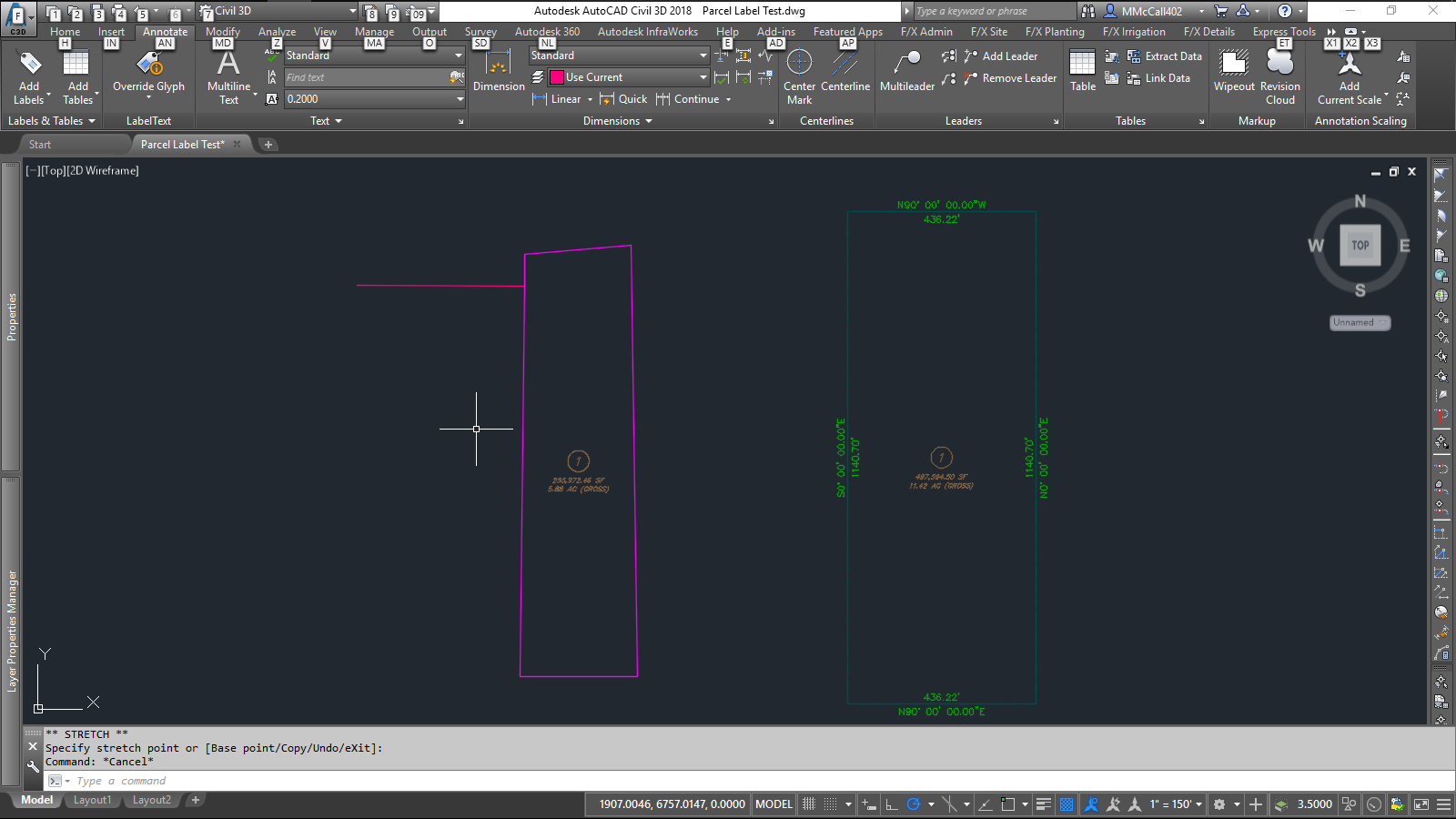 Solved: Parcel Area Label not Showing - Autodesk Community