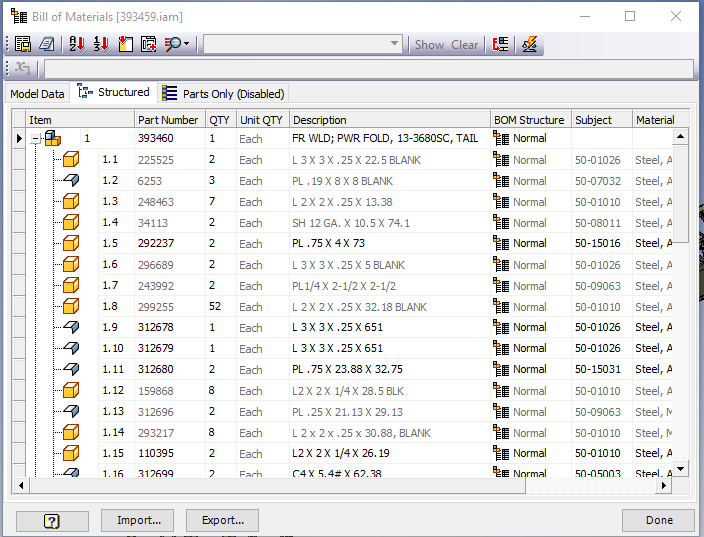 Solved: Matching item numbers for multi level bom - Autodesk Community