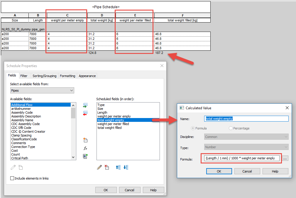 Solved: Revit Duct / Pipe Weights calculation - Autodesk Community