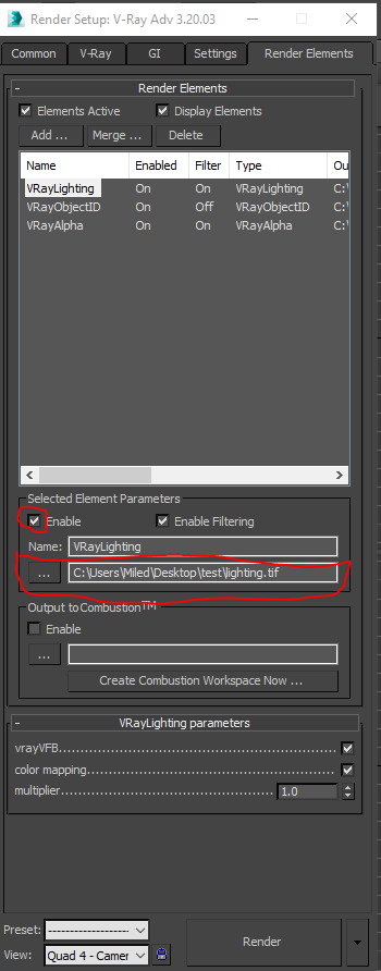 3dsmax batch render can render elements for Vray - Autodesk Community