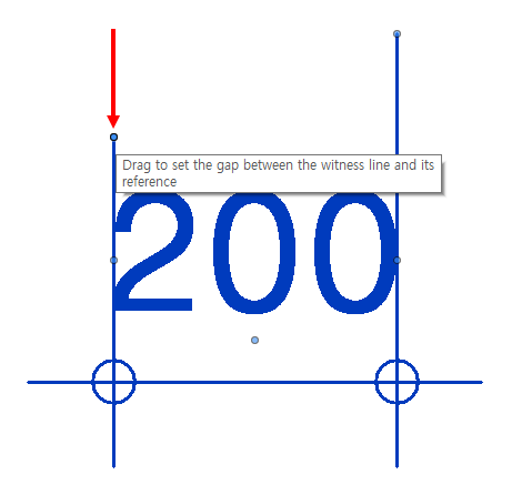 How do I adjust a witness line gap? - Autodesk Community