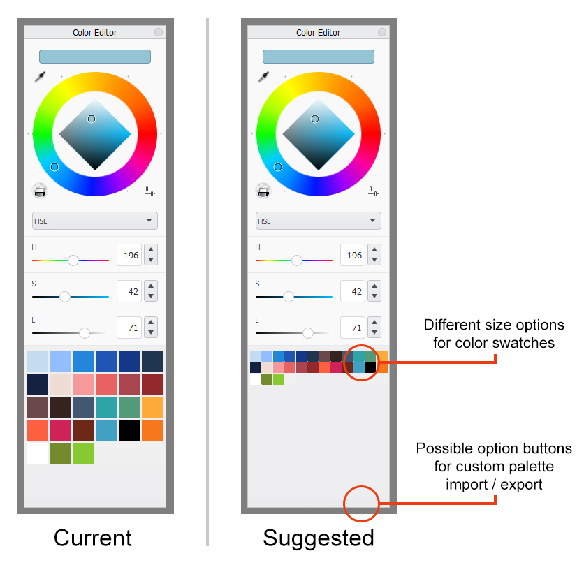 Color palette resize and import / export - Autodesk Community