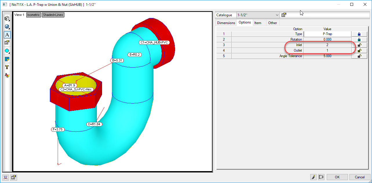 Solved: Wrong direction on p-trap flow piping - Autodesk Community