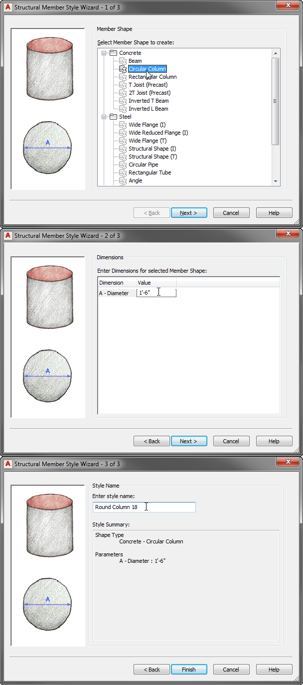 Solved: (Circular base) Round column? - Autodesk Community