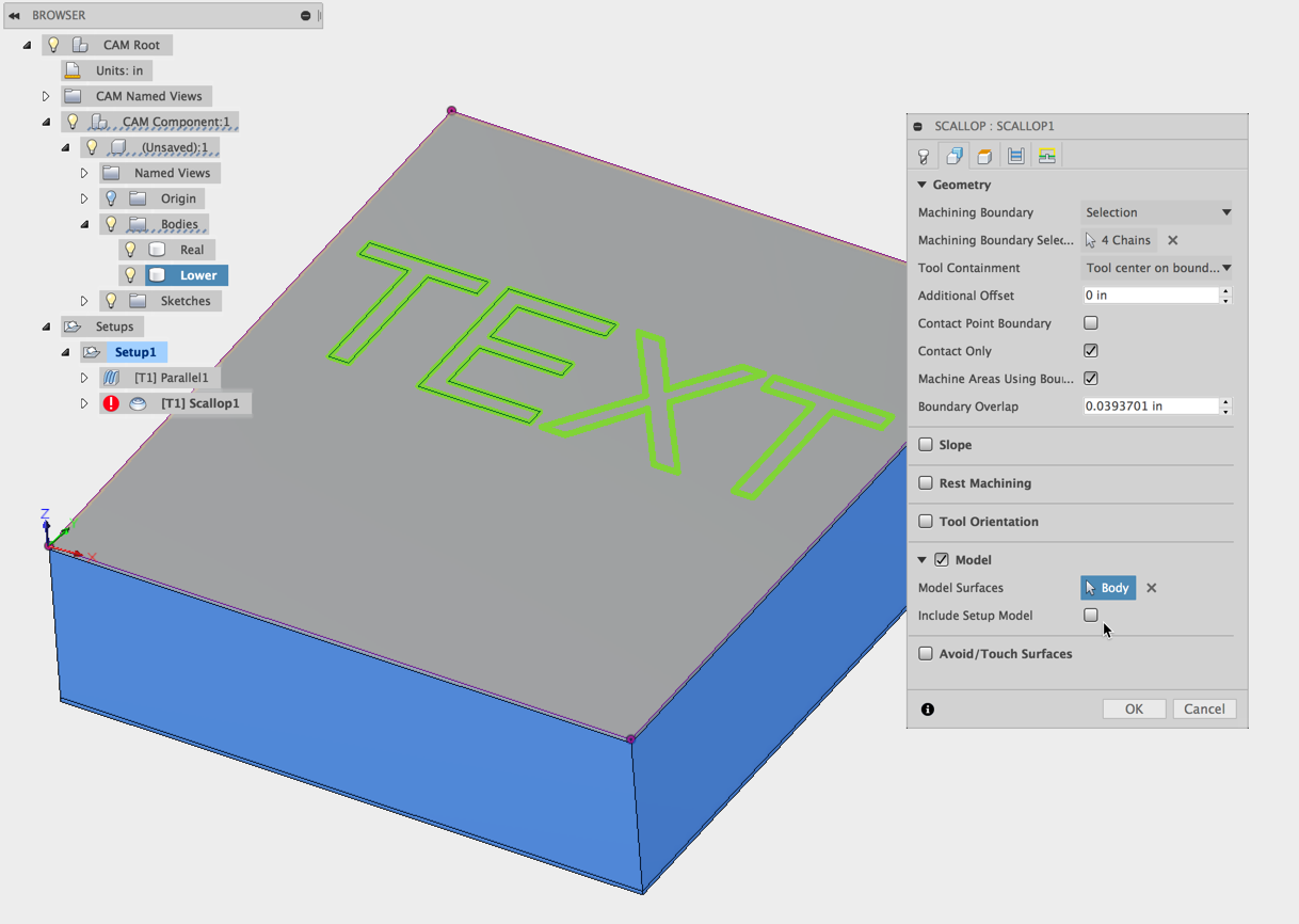 Solved: PLEASE HELP WITH FUSION TEXT ENGRAVING - Autodesk Community