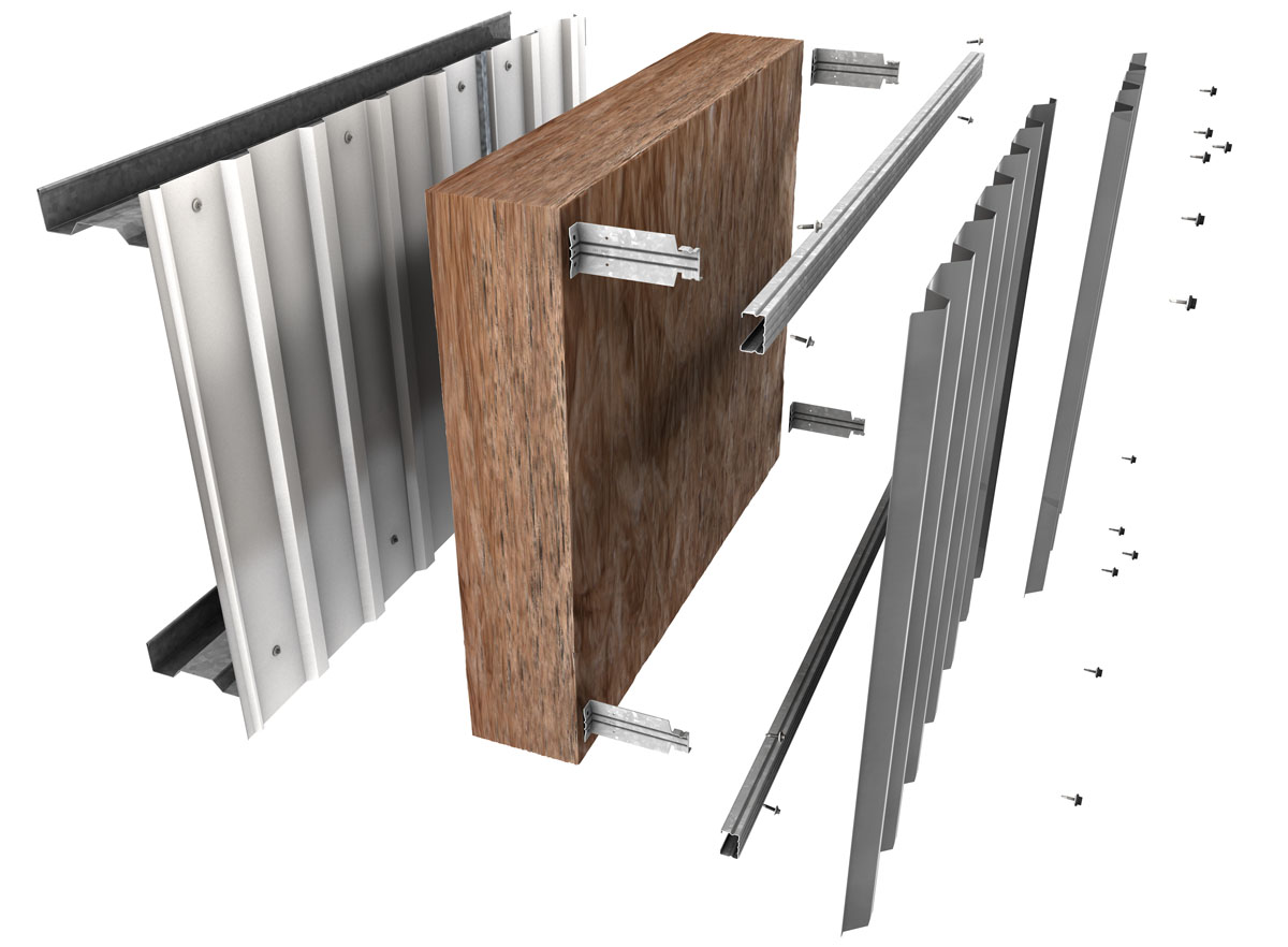 Best way to model a twin skin cladding system? - Autodesk Community