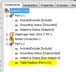 Solved: Manage ipart configurations inside assembly table - Autodesk ...