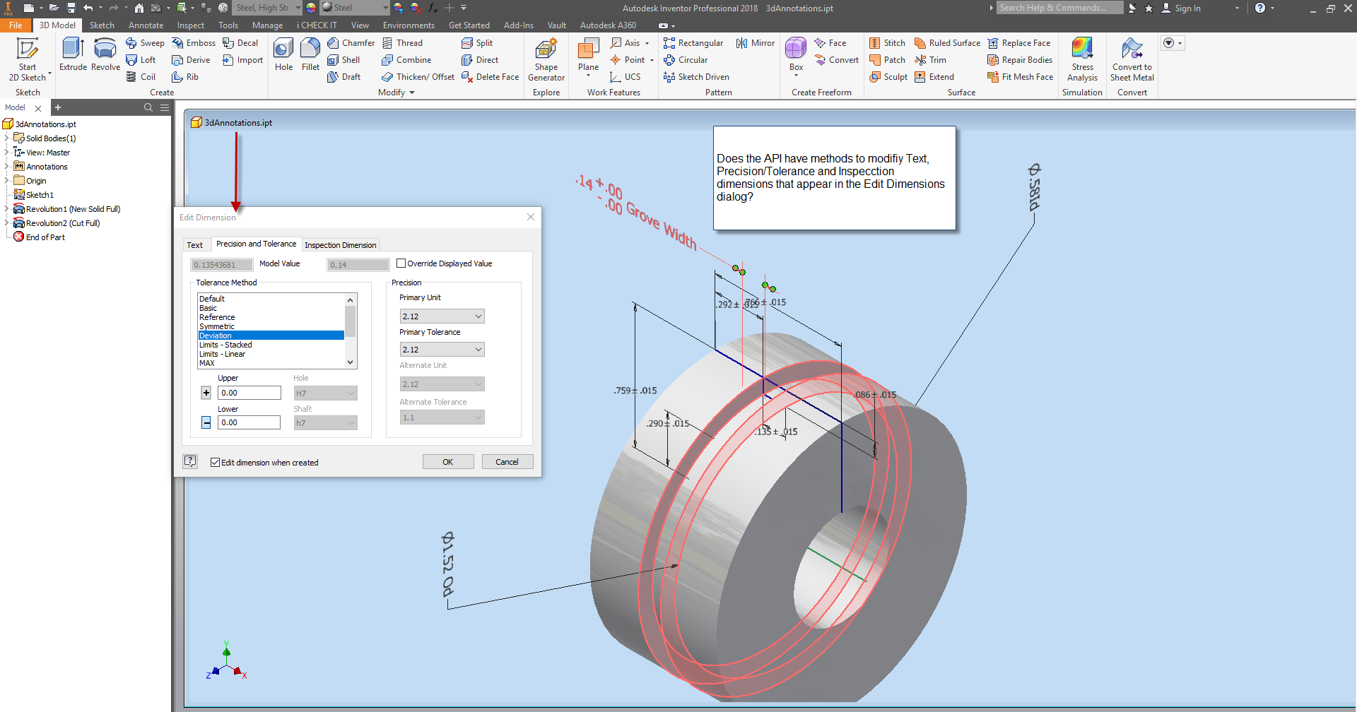 Solved: Inventor API support for 3d Annotations - Autodesk Community