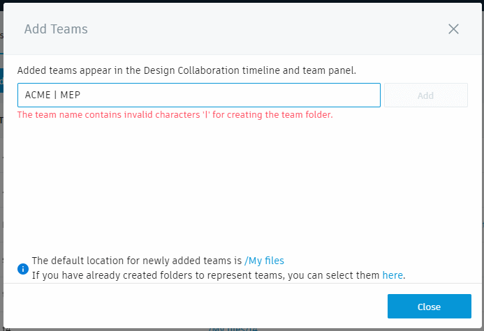 Solved: Team Name vs. Team Folder - Design Collaboration - Autodesk ...