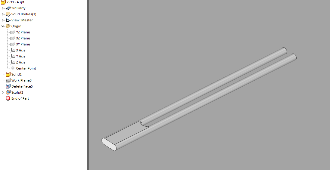 Solved: How to Derive the hollow sections of a part into a solid? Please help. - Autodesk Community