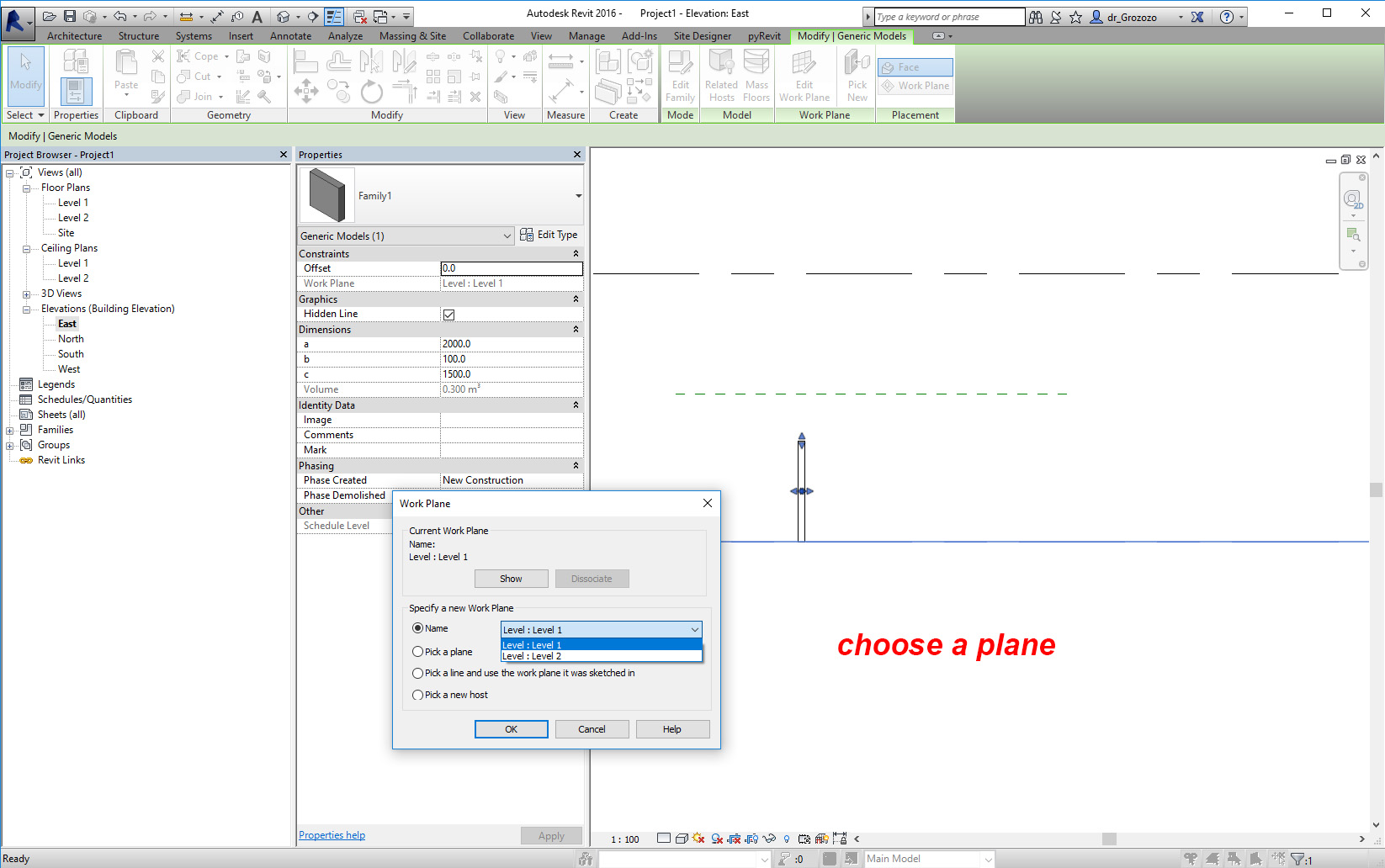 Change 'base' work plane of family - Autodesk Community