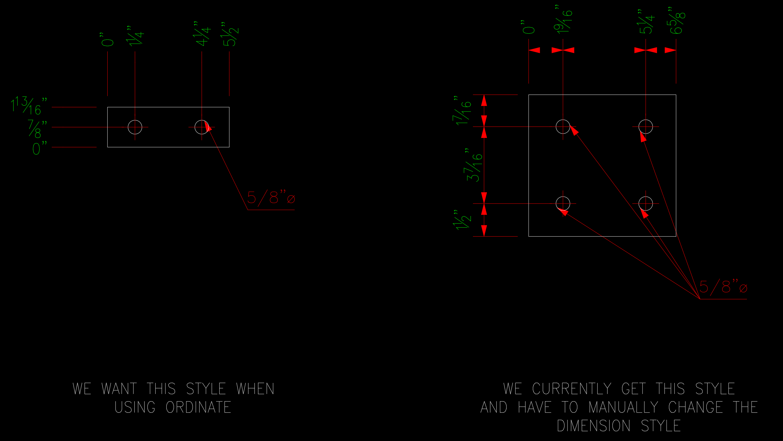 Dimension Styles for Specific dimensions (linear, ordinate, etc ...