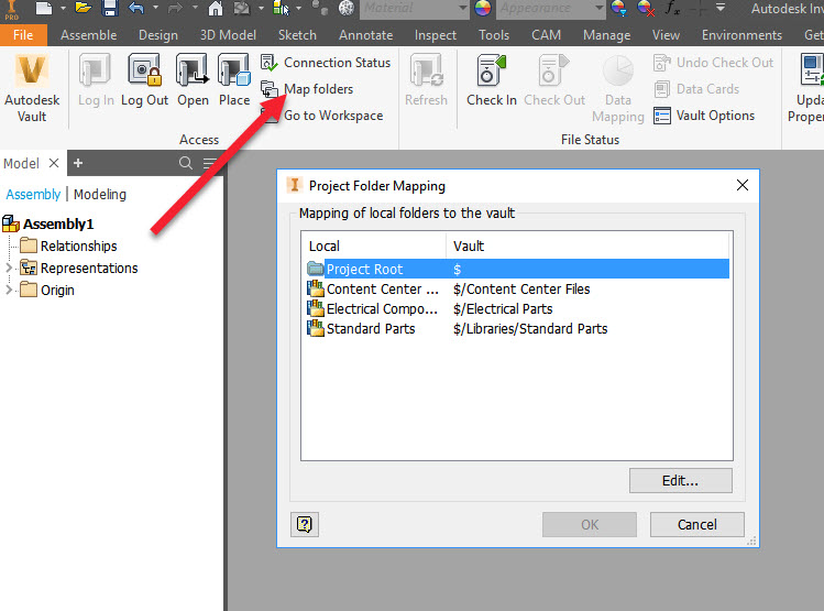 Solved: Vault is unable to set the project file to the current project file in Inventor ...